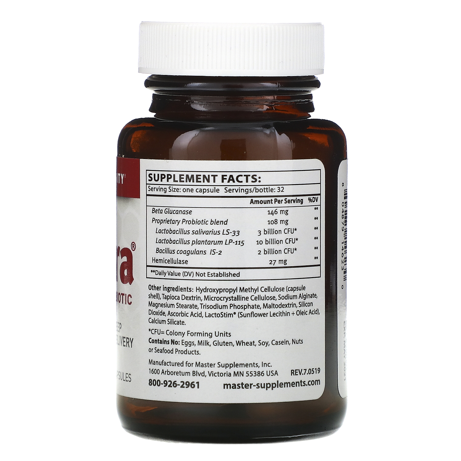 Comprar Master Supplements, TruFlora, Bio-Cleansing Probiotic, 32 ...