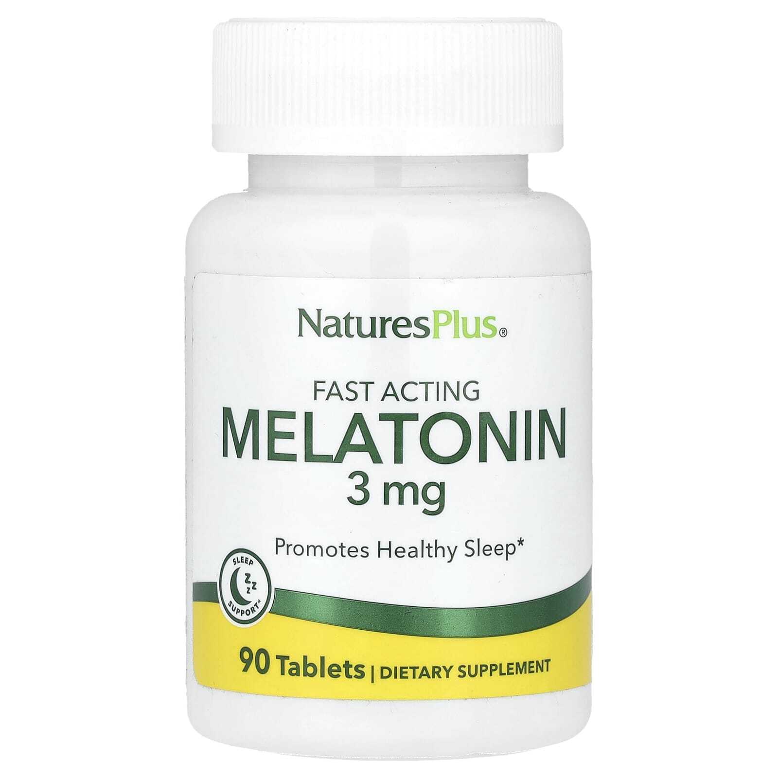 Comprar NaturesPlus Melatonina de Ação Rápida 3 mg 90 Comprimidos preço ...